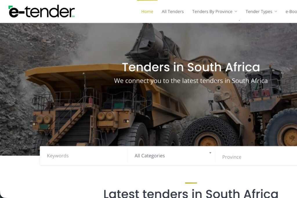 Tenders South Africa | South Africa Tender Portal | e-Tender